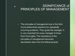 PRINCIPLES OF MANAGEMENT | PPTX