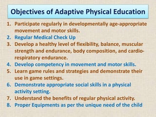 PPT on chapter 4 class XI sports for cwsn Physical Education | PPTX ...