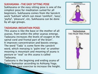 Physical Education Class -XI PPT on chapter 5 Yoga | PPT