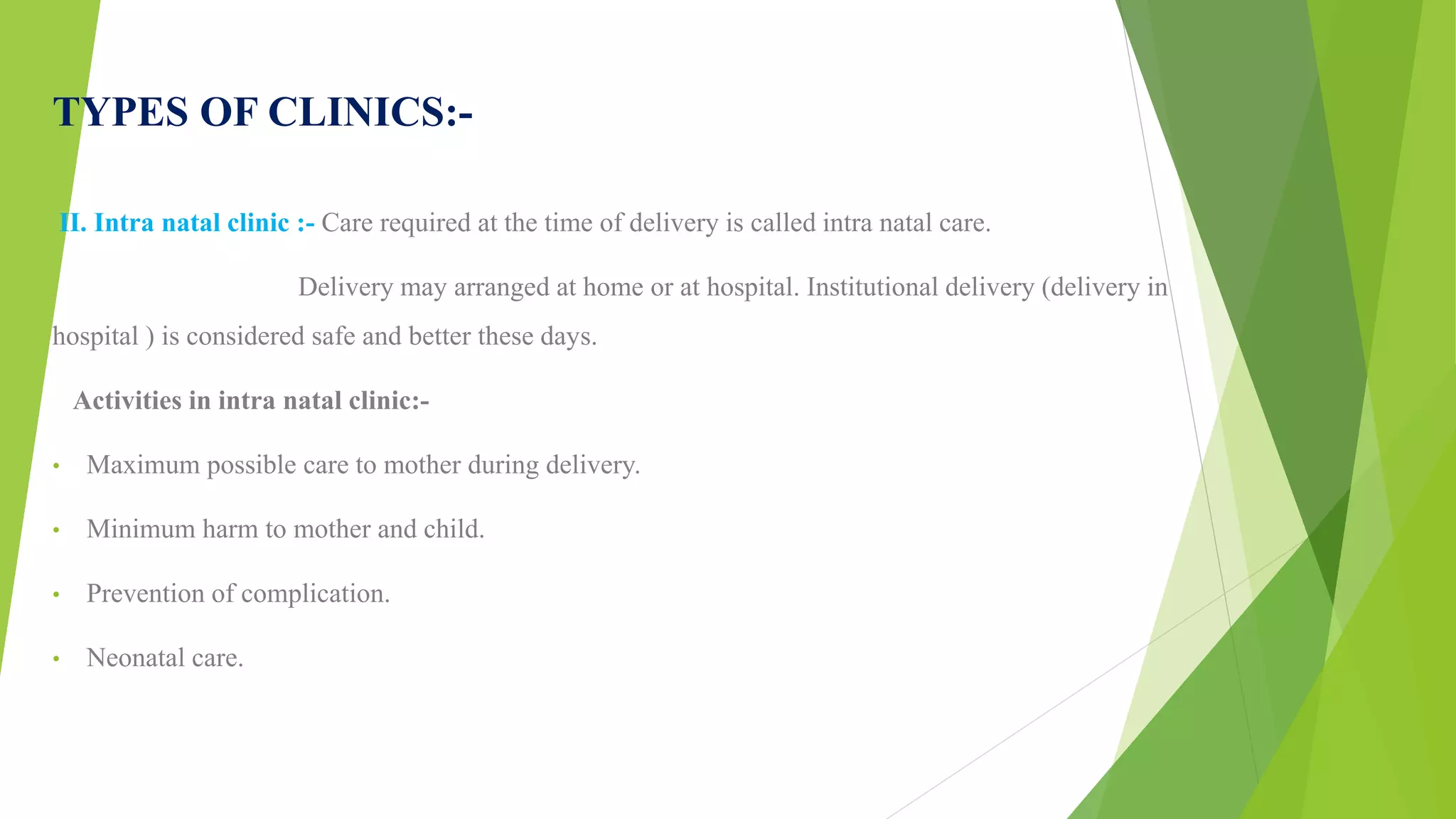 Ppt on clinics | PPTX