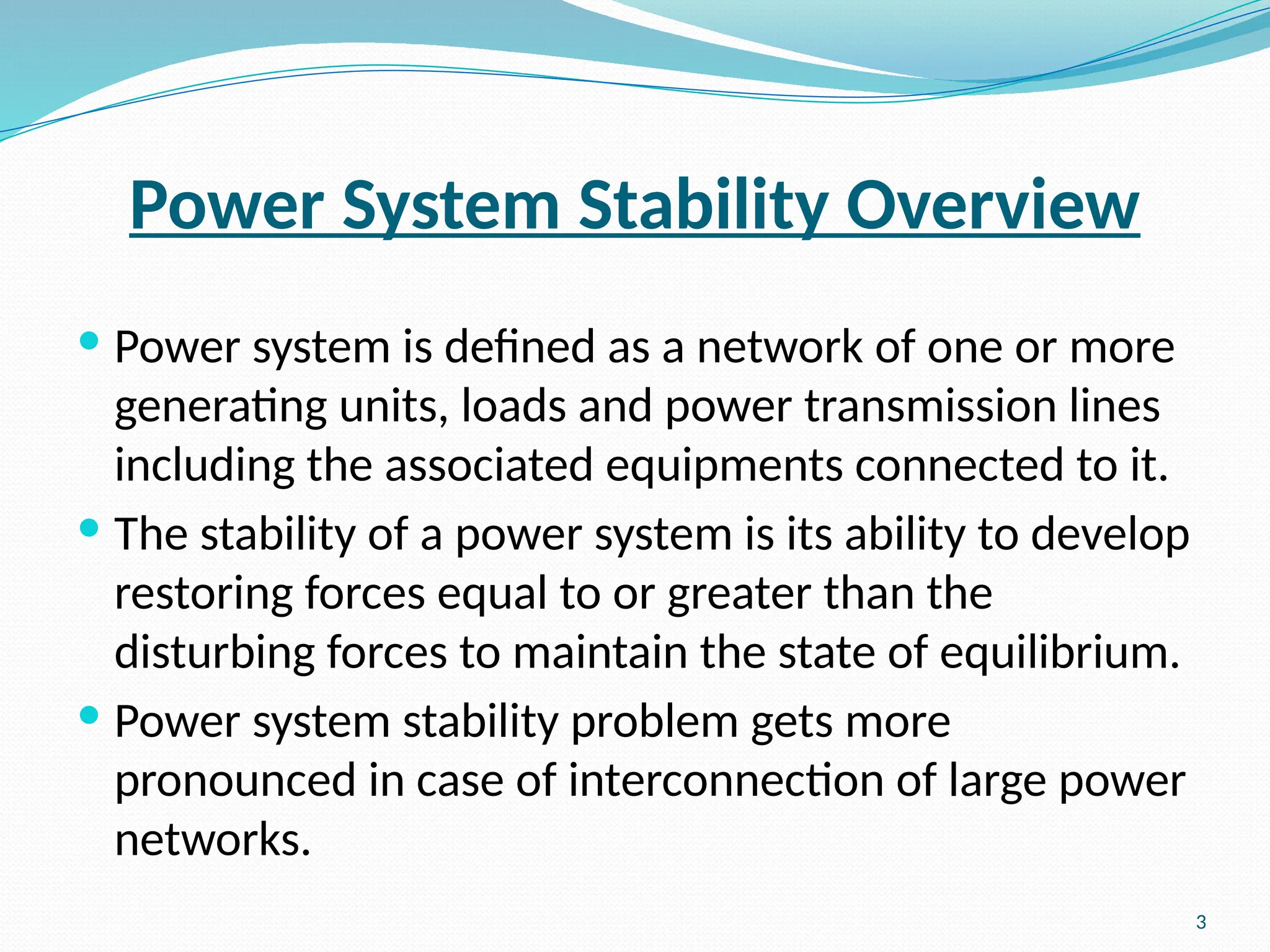 PPT on Classification of Power system stability.pptx
