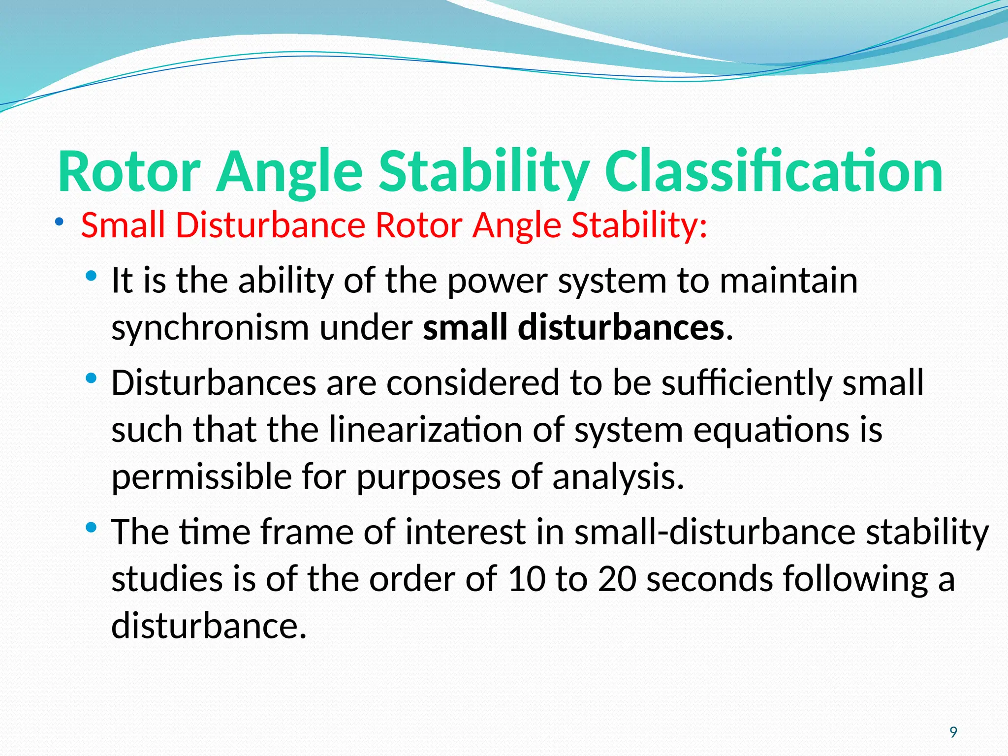 PPT on Classification of Power system stability.pptx