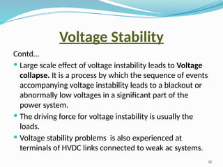 PPT on Classification of Power system stability.pptx
