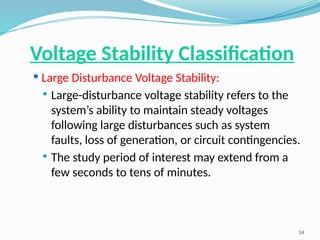 PPT on Classification of Power system stability.pptx