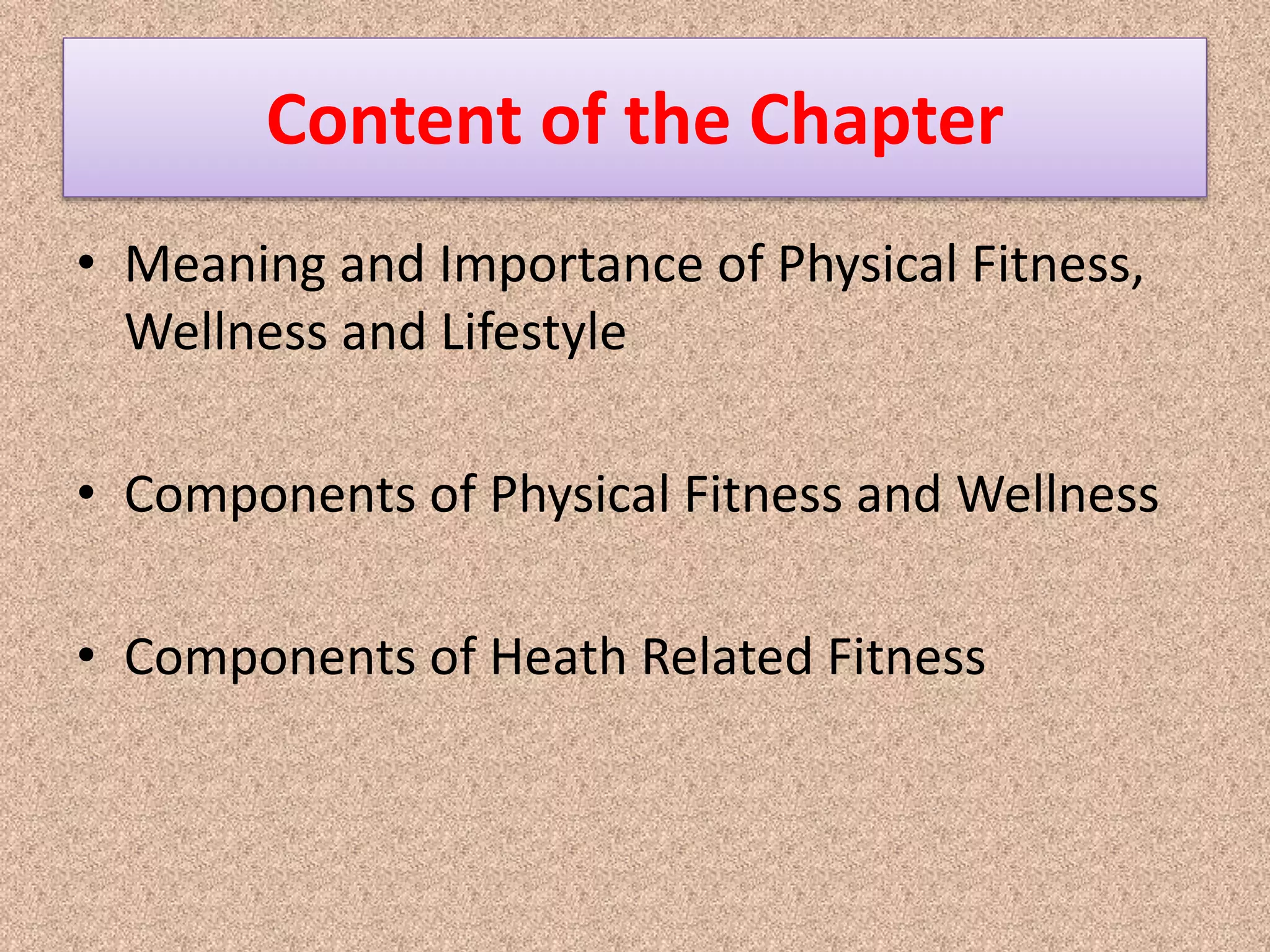 Physical Education PPT on Class XI chapter 3 Physical fitness ...