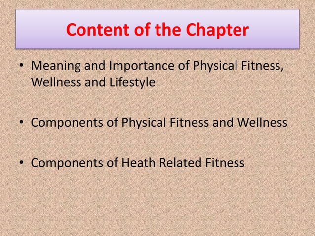 Physical Education PPT on Class XI chapter 3 Physical fitness ...