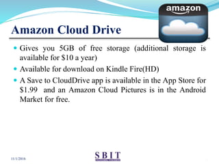Ppt on cloud storage application | PPTX
