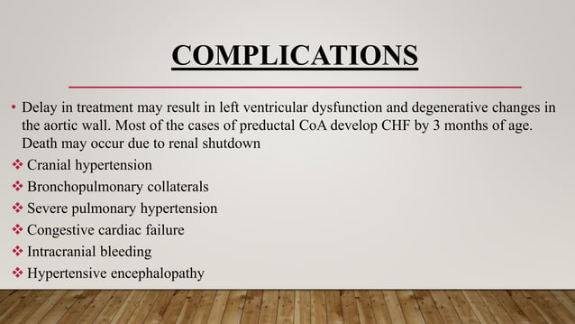 Coarctation of aorta |CONGENITAL HEART DEFECT | PPTX