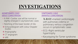 Coarctation of aorta |CONGENITAL HEART DEFECT | PPTX