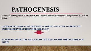 Coarctation of aorta |CONGENITAL HEART DEFECT | PPTX