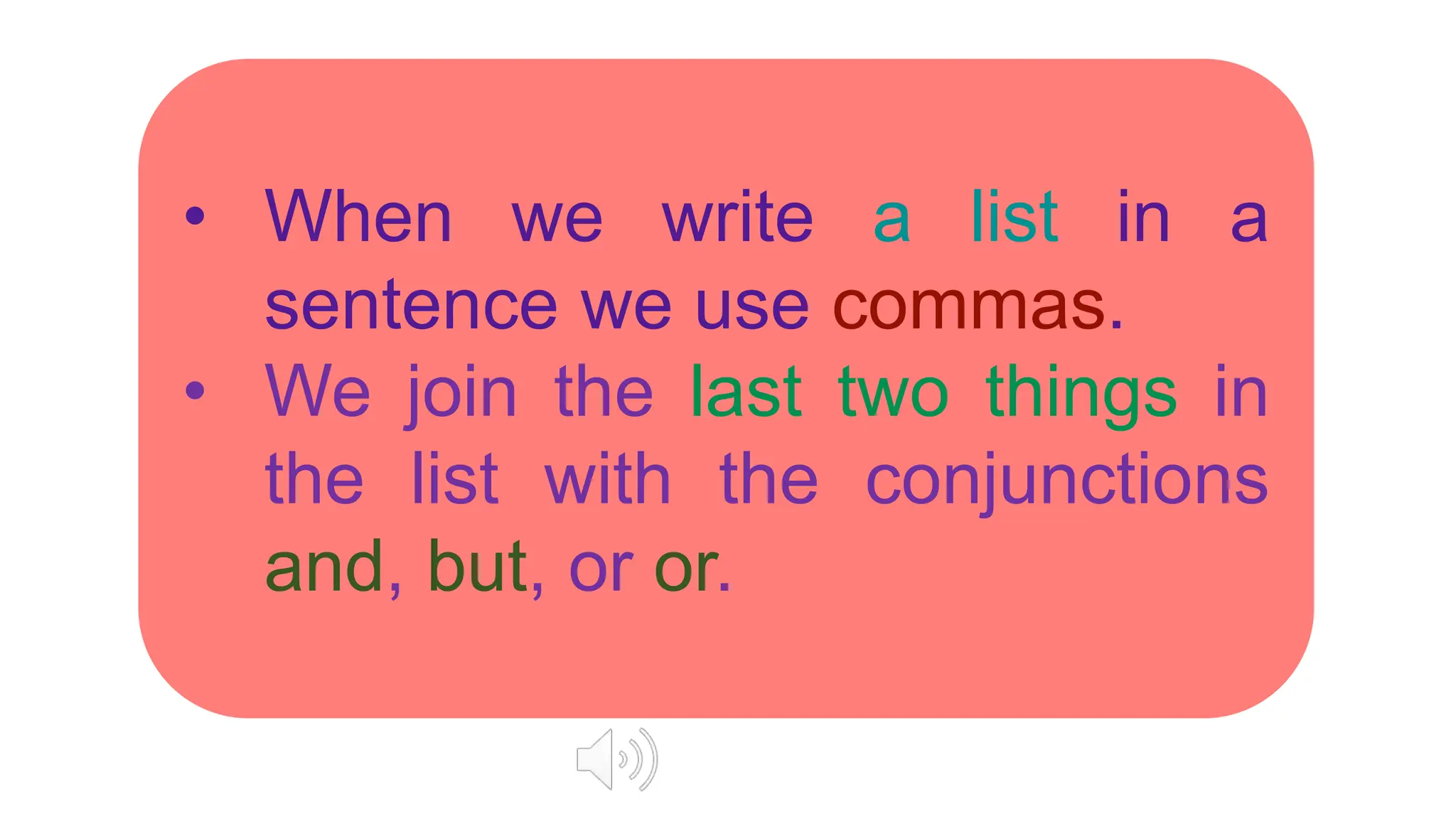 PPT on Commas in Lists- punctuation.pptx