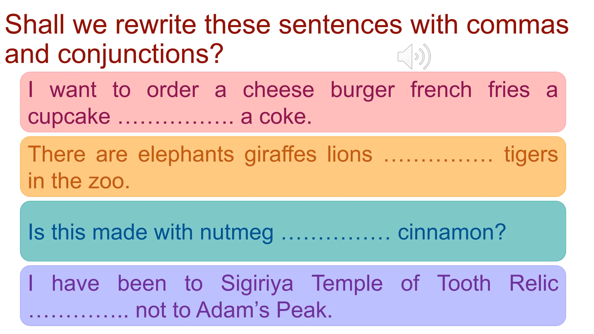 PPT on Commas in Lists- punctuation.pptx