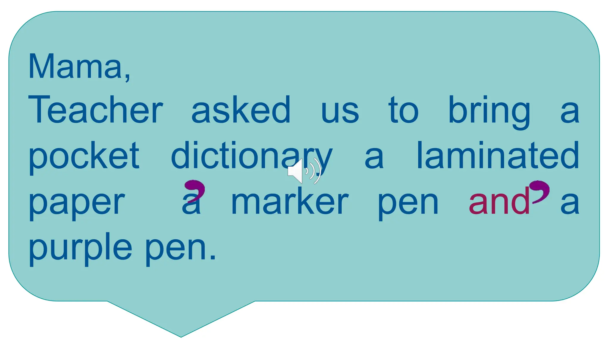 PPT on Commas in Lists- punctuation.pptx