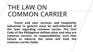 PPT on Common carrier and the Air Passenger Bill of Rights.pptx