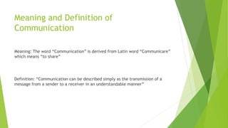 Communication | PPTX