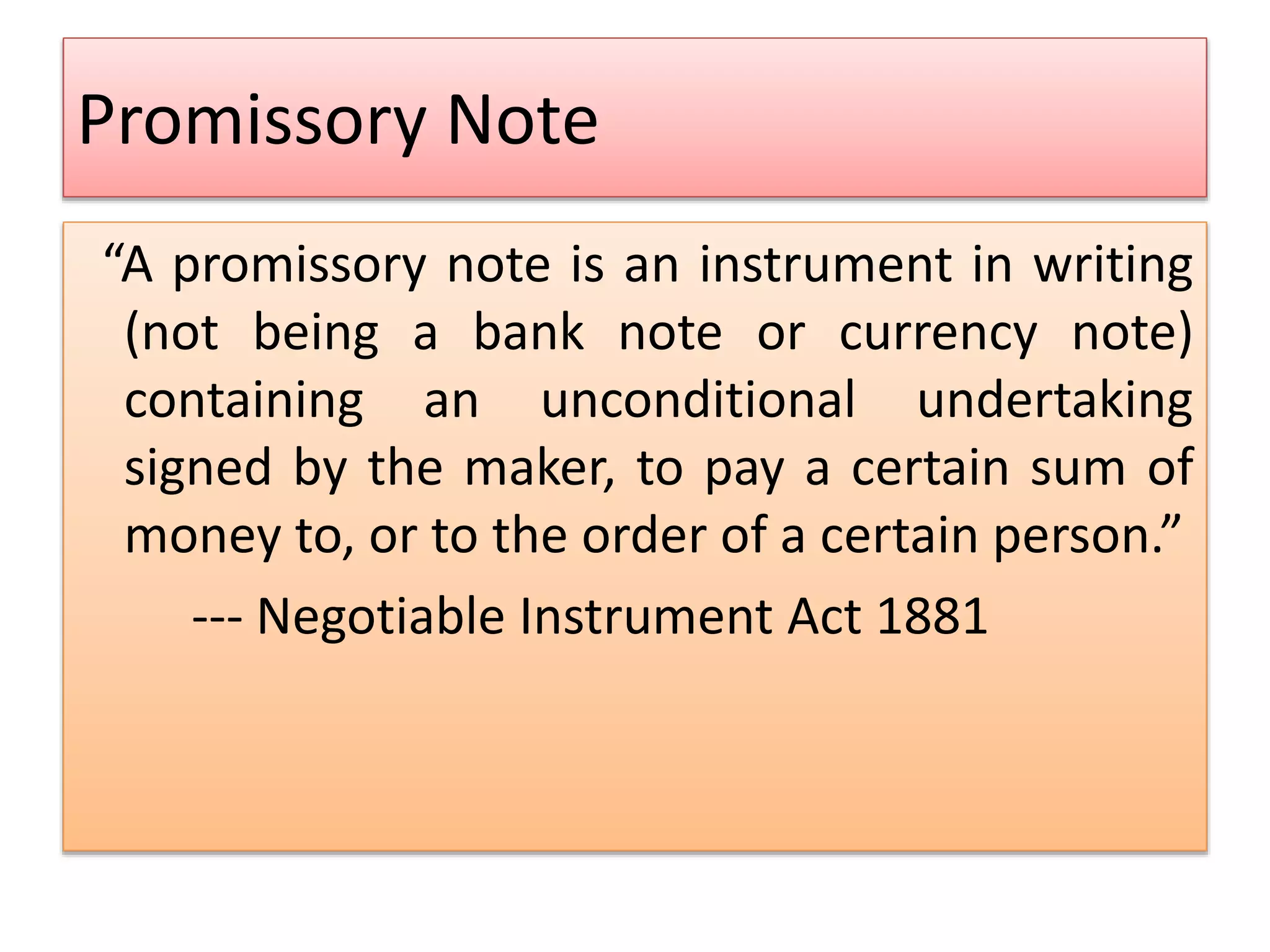 bill of exchange,promissory note and cheque by Ms. Meenakshi for B.COM ...