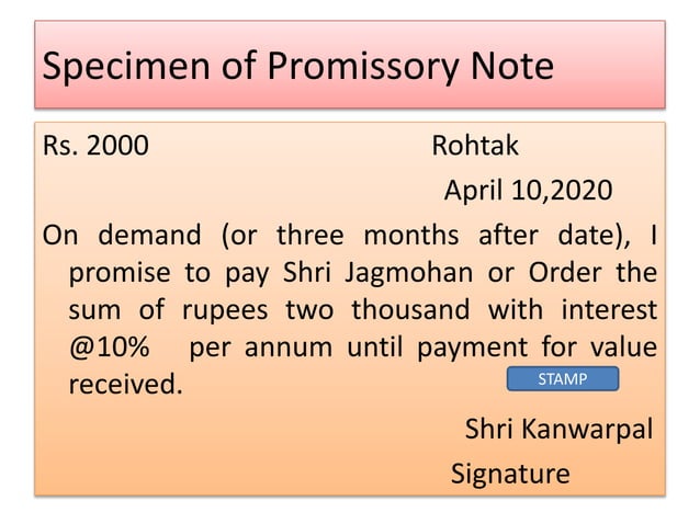 bill of exchange,promissory note and cheque by Ms. Meenakshi for B.COM ...