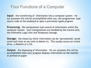 computer system and overview | PPTX