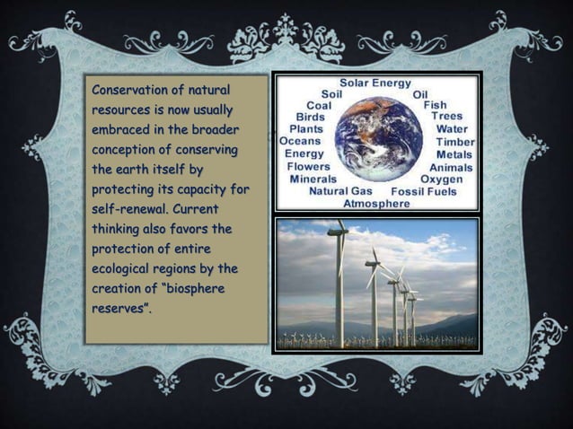 CONSERVATION OF NATURAL RESOURCES - PPT | PPTX