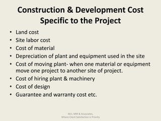 PPT on Construction Costing | PDF