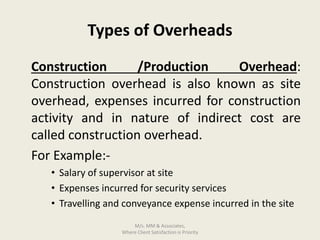 PPT on Construction Costing | PDF