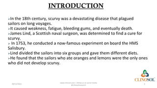 Construction of Clinical Trials - The James Lind Era | PPTX