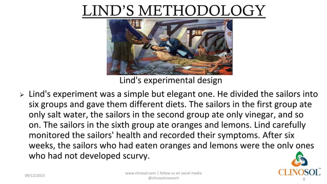 Construction of Clinical Trials - The James Lind Era | PPT