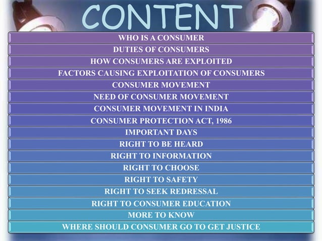 Ppt on consumers rights | PPTX