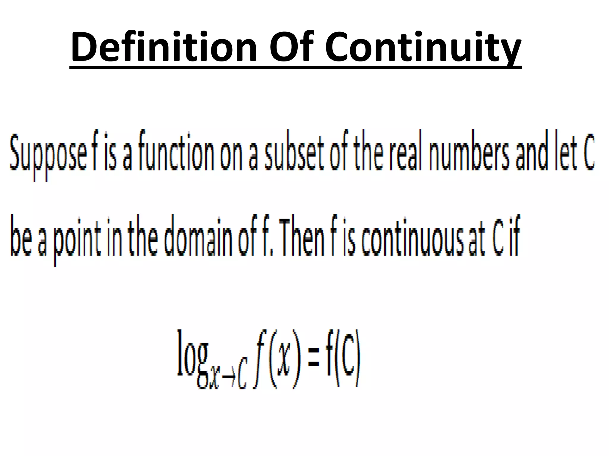 PPT on continuity(For the session 2020-21) | PPTX