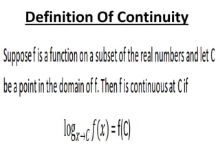 PPT on continuity(For the session 2020-21) | PPTX