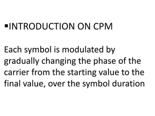 Ppt on continuous phase modulation | PPTX | Digital Audio | Computer ...