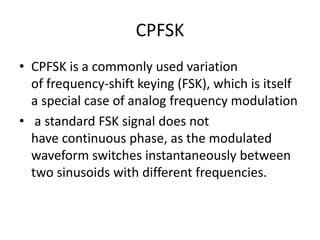 Ppt on continuous phase modulation | PPTX | Digital Audio | Computer ...