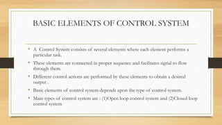 Ppt on control system | PPTX