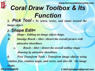 Presentation On Coral Draw By Batra Computer Centre | PPT