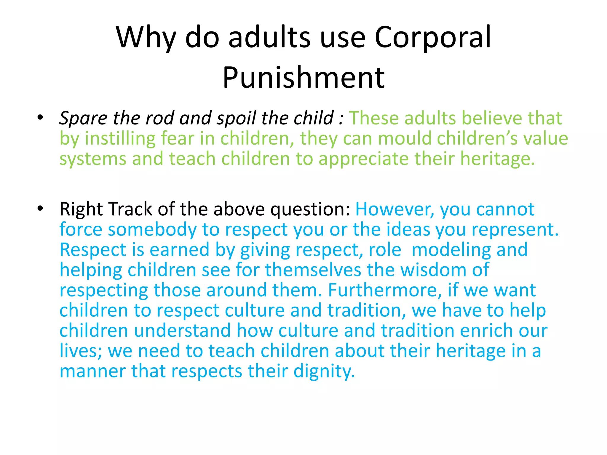 Ppt on corporal punishment | PPTX