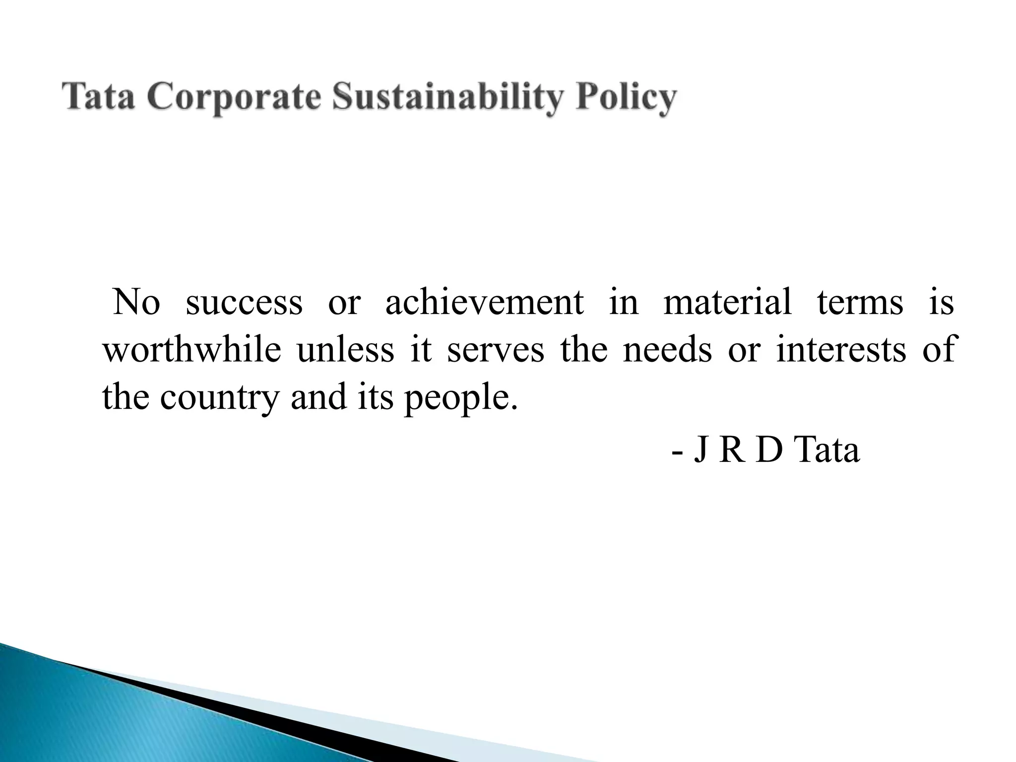 Ppt on csr at tata grp of companies | PPT