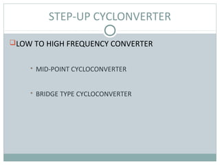 Cycloconverters | PPT