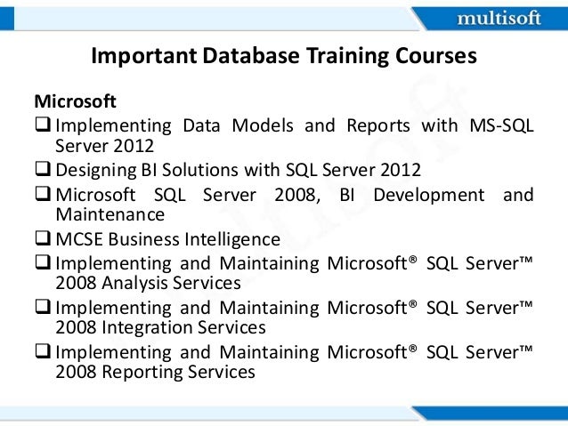 Database Training Courses