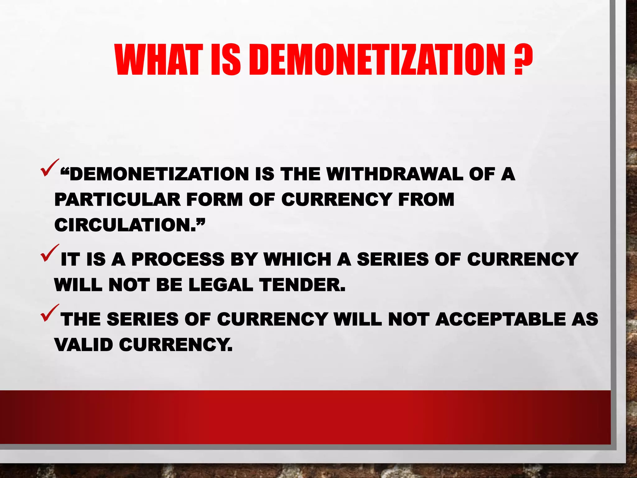 Powerpoint Presentation on Demonetisation (1) | PPTX
