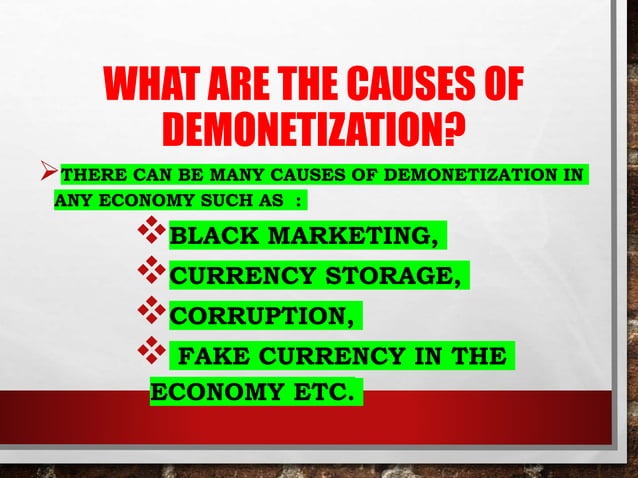 Powerpoint Presentation on Demonetisation (1) | PPTX