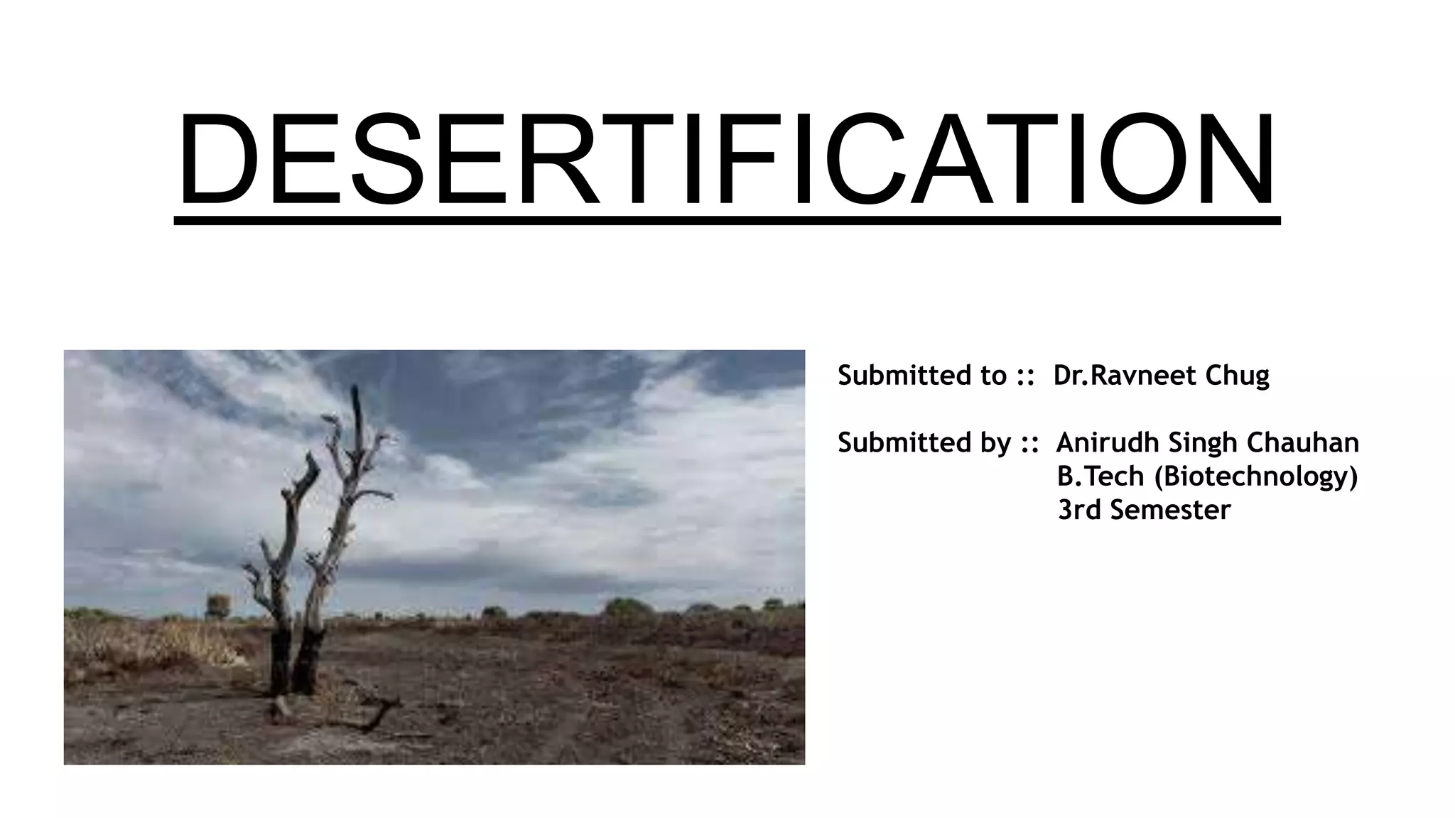 Ppt on desertification | PPT