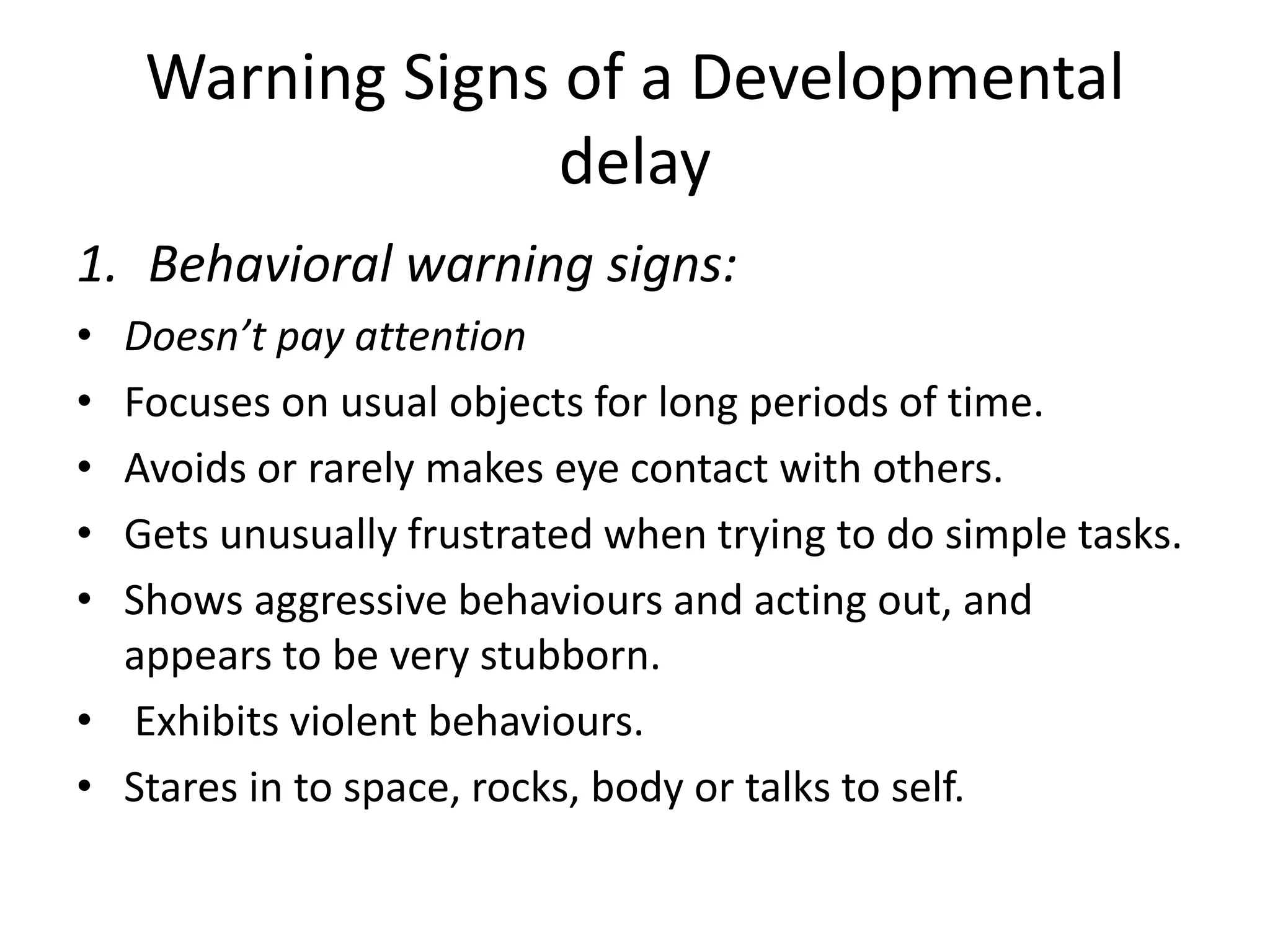 Ppt on developmental delay | PPTX