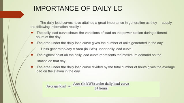 Ppt on diff. load curve | PPTX