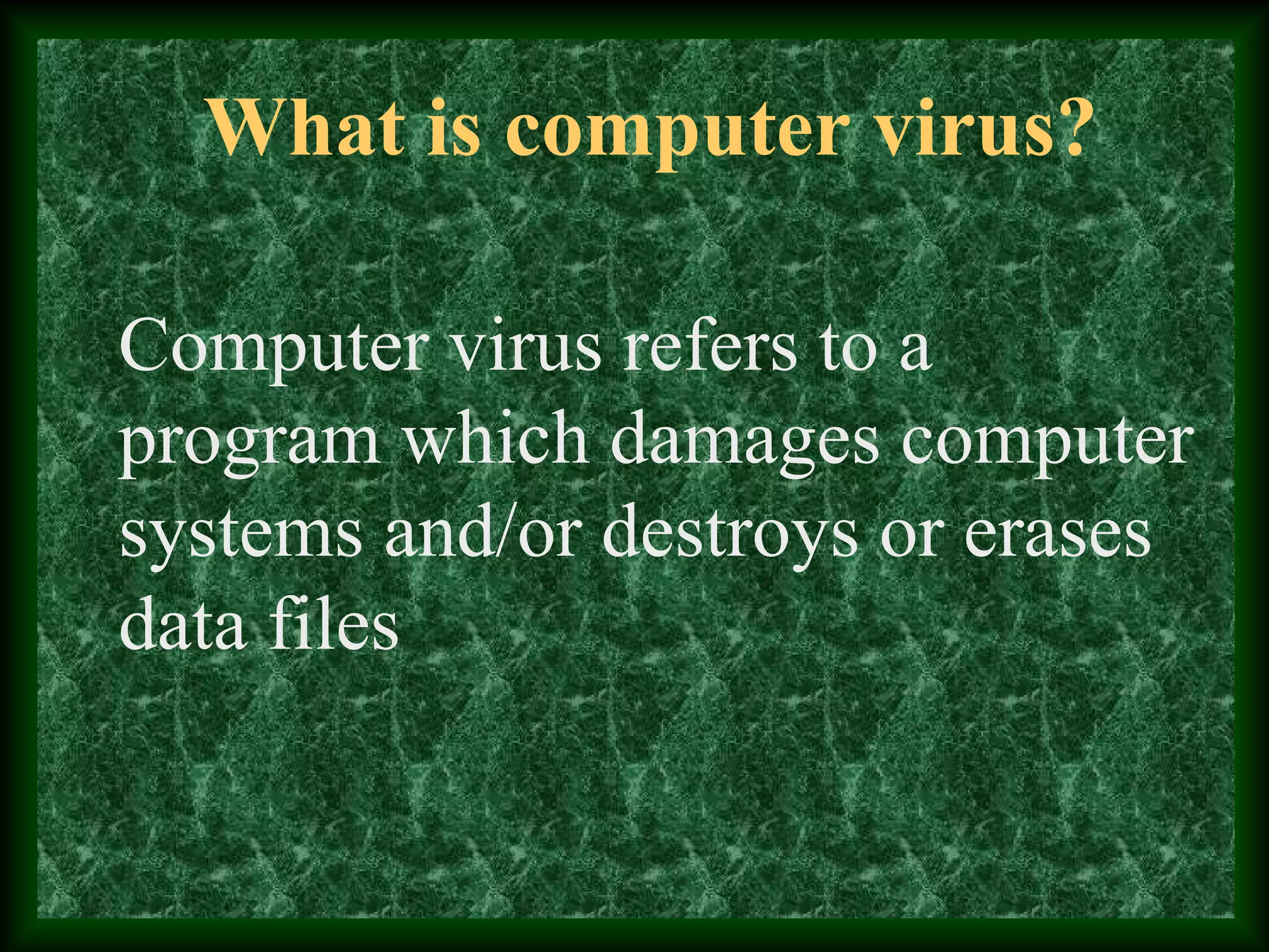 Ppt on different types of computer viruses | PPT