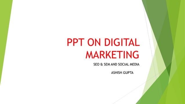 Ppt on digital marketing | PPTX