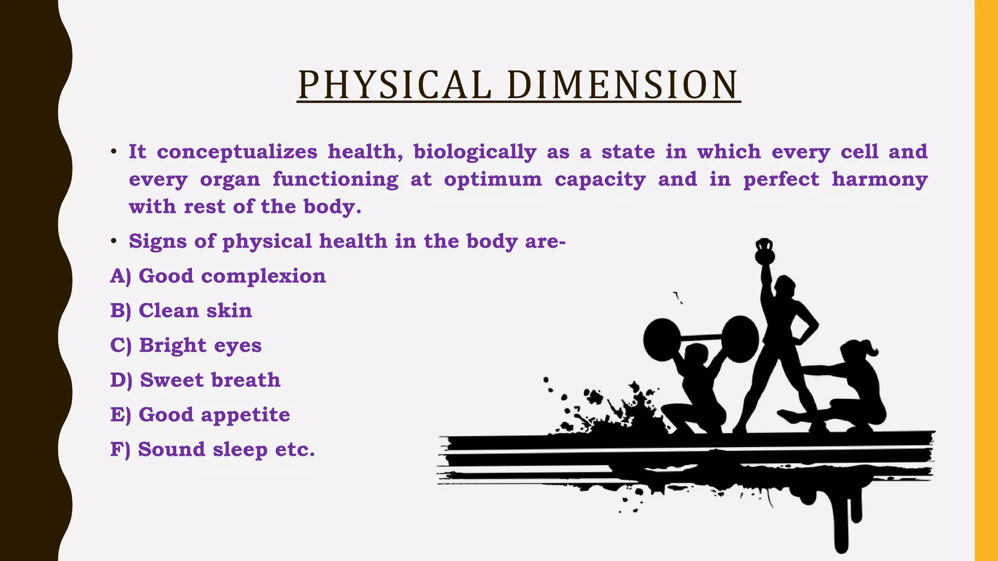 Ppt on dimensions of health | PPTX