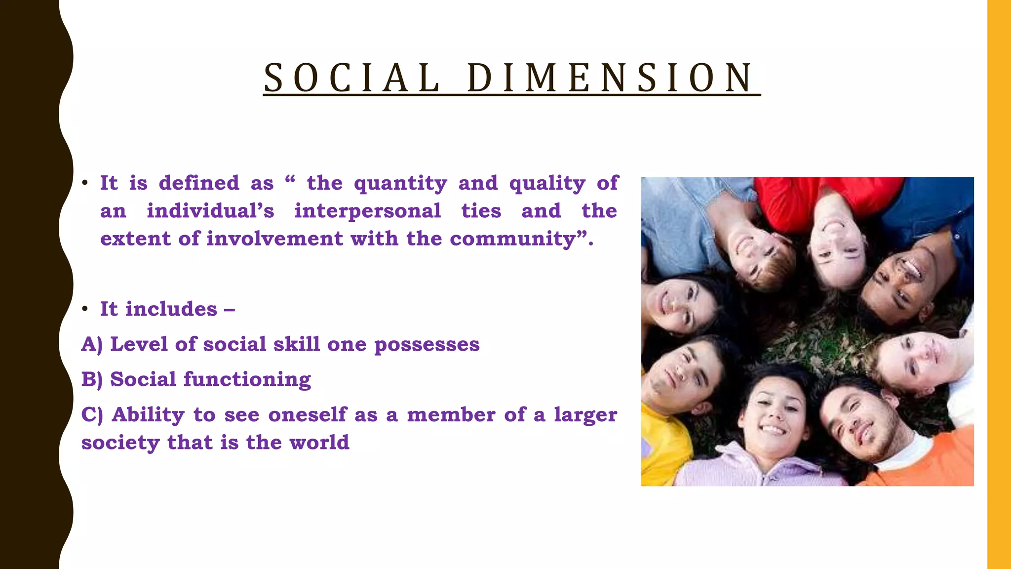 Ppt on dimensions of health | PPTX