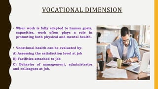 Ppt on dimensions of health | PPTX