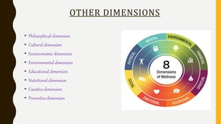 Ppt on dimensions of health | PPTX