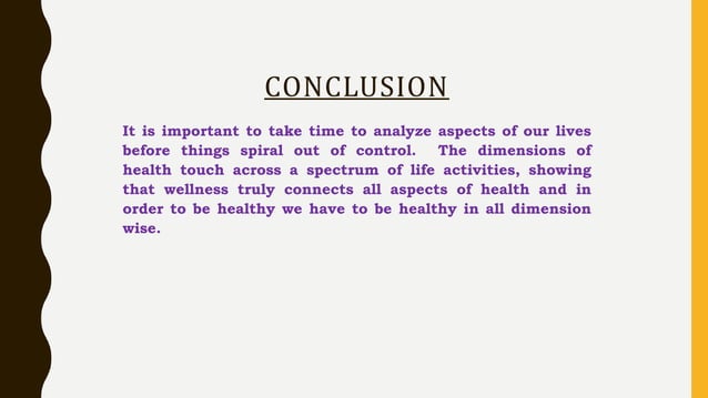 Ppt on dimensions of health | PPTX